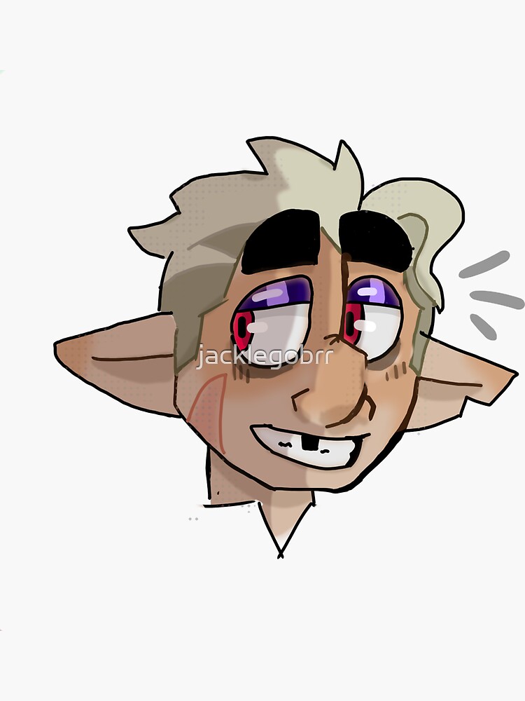 "Bad but sad boi" Sticker for Sale by jacklegobrr | Redbubble