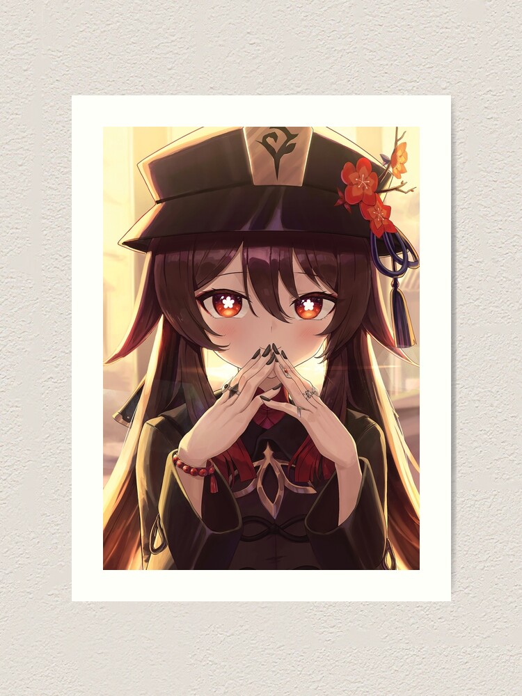 "Hu Tao Genshin Impact Anime Fanart" Art Print for Sale by ...