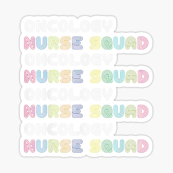"Oncology Nurse Squad Rn Registered" Sticker for Sale by ...