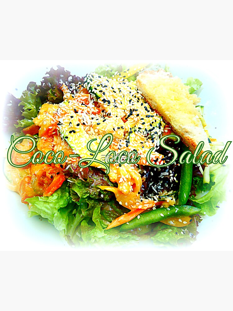 "Coco-Loco Salad" Sticker for Sale by angel1 | Redbubble