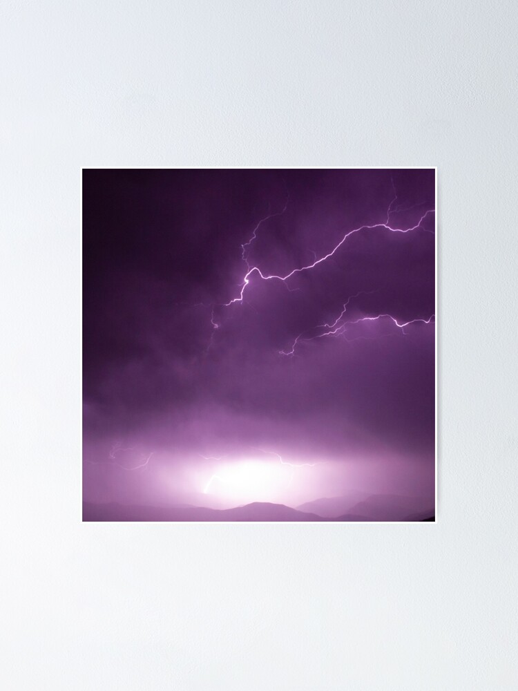 "Aesthetic Purple Lightning Bolt" Poster for Sale by jjkdailydose ...