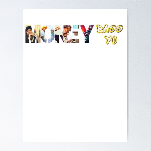 Bread Gang Moneybagg Yo Bg Logo Merchadise Black Posters for Sale ...