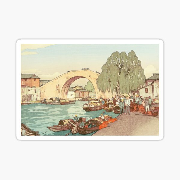 "pasar apung art" Sticker for Sale by cyrilkiehn | Redbubble