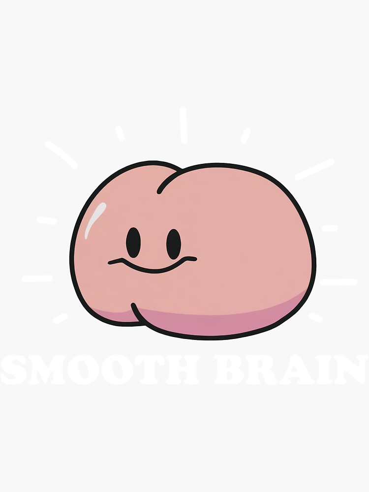"Haminations - SMOOTH BRAIN" Sticker for Sale by genearcum | Redbubble