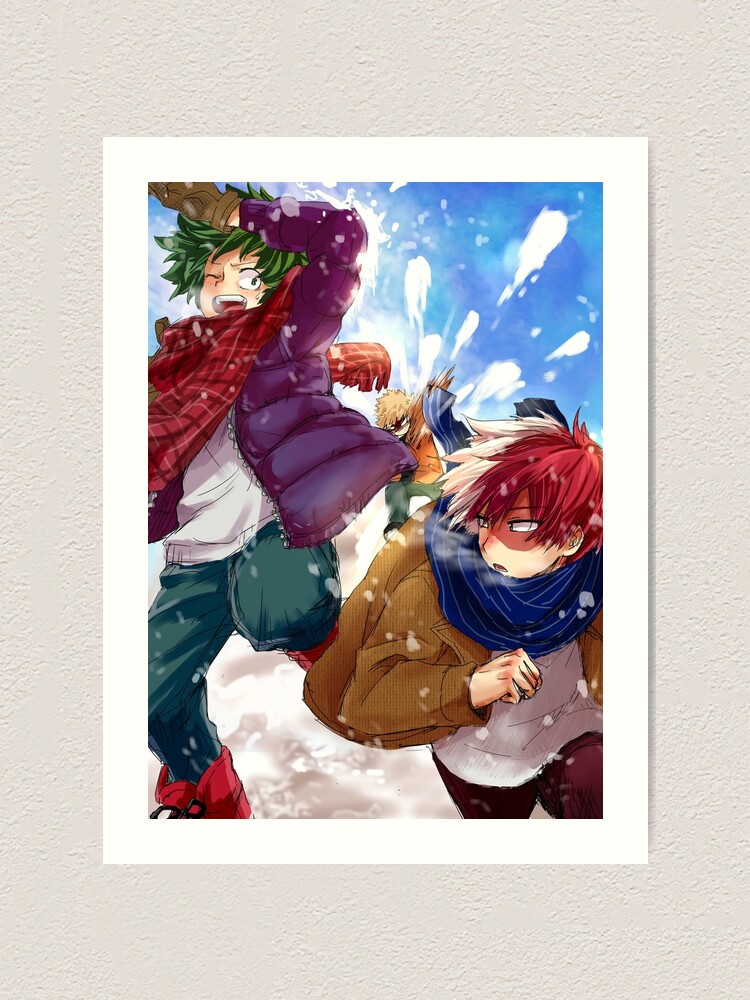 "Shoto Todoroki My Hero Academia Design Fanart" Art Print for Sale by ...