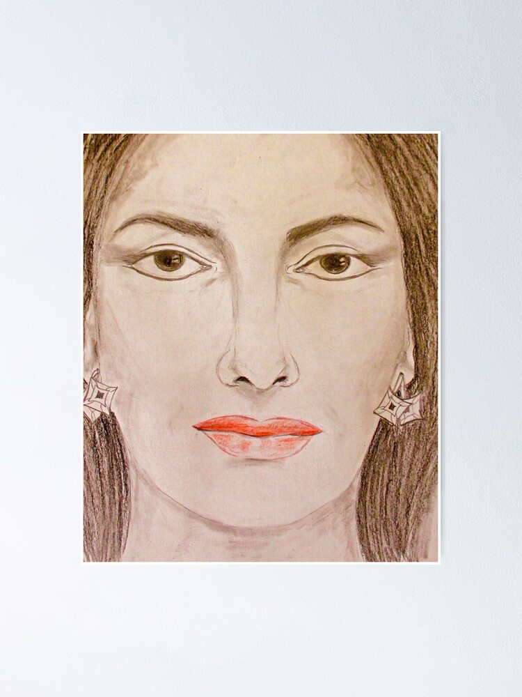 "Maria Callas" Poster for Sale by Evone | Redbubble