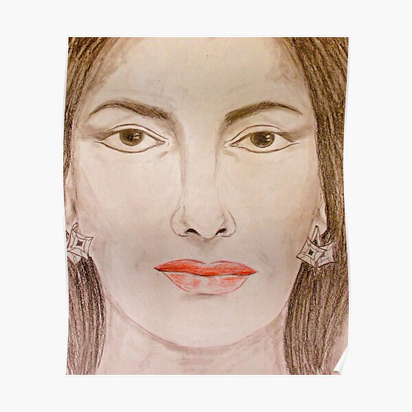 "Maria Callas" Poster for Sale by Evone | Redbubble