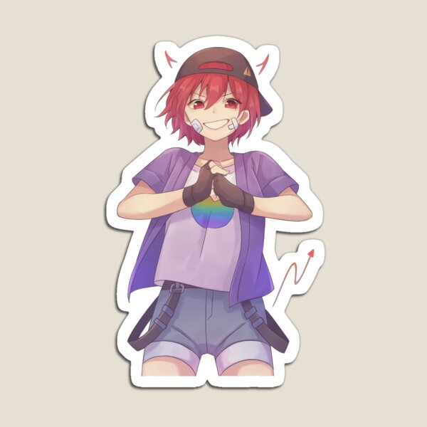 "RosyClozy - PINK-HAIRED DEVIL" Magnet for Sale by genearcum | Redbubble
