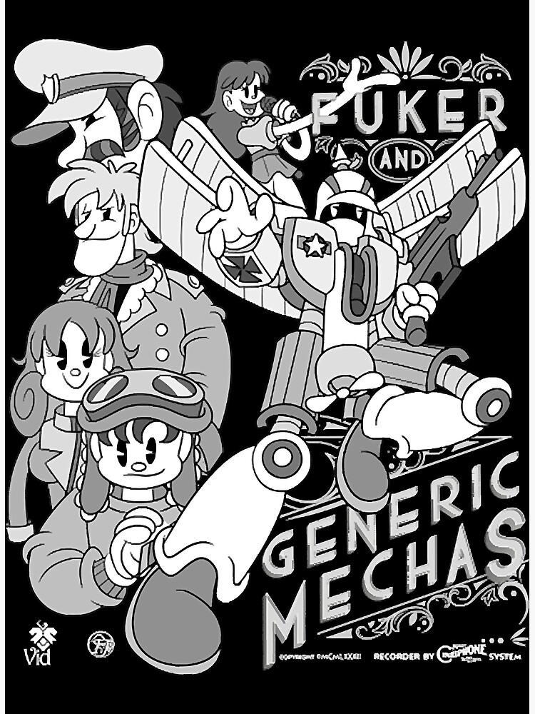 "Fuker and Generic Mechas Robotech old Cartoon " Poster for Sale by ...