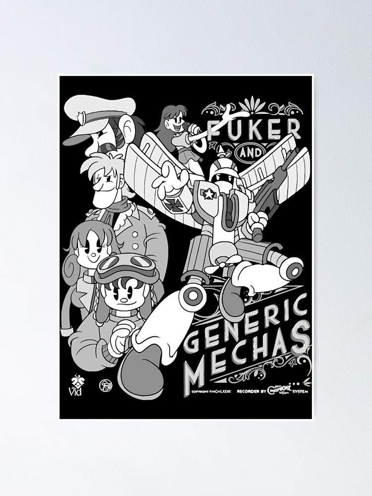 "Fuker and Generic Mechas Robotech old Cartoon " Poster for Sale by ...
