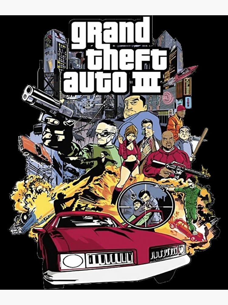"gta III Classic " Poster for Sale by sandyseleyt | Redbubble