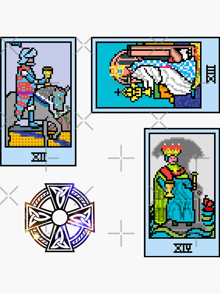 Pegatina «Pixel Waite Tarot - Paquete de pegatinas e imanes número 68 ...