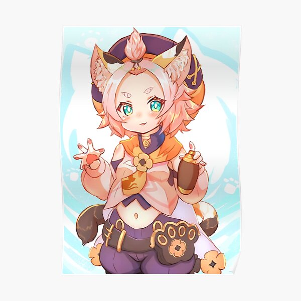 "Diona Genshin Impact Artwork For Otaku" Poster for Sale by ...