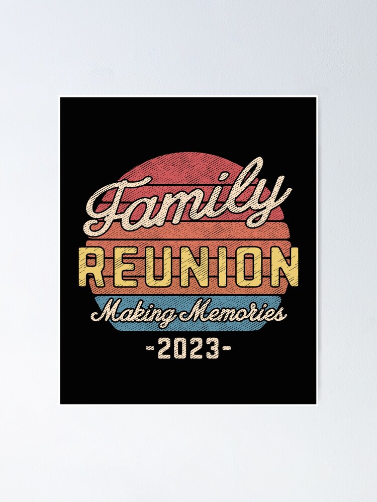"Matching Family Reunion 2023 Retro Sunset Palm Trees Vacation ...