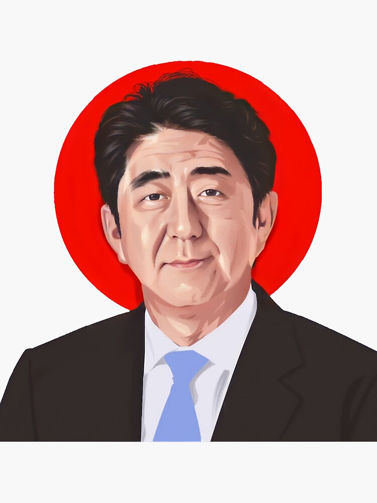 "Shinzo Abe 2" Sticker for Sale by KimbeseranST | Redbubble