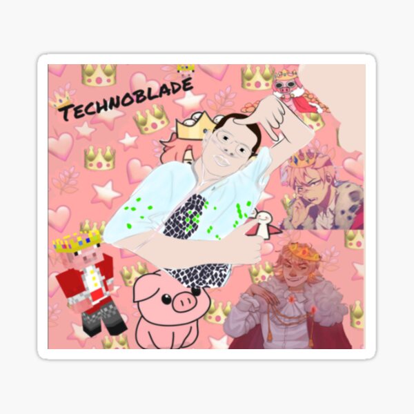 "in the comemmoration of technoblade " Sticker for Sale by MillisNmonas ...
