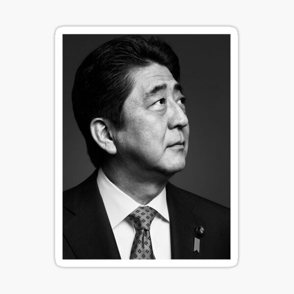 "shinzo abe art" Sticker for Sale by KimbeseranST | Redbubble