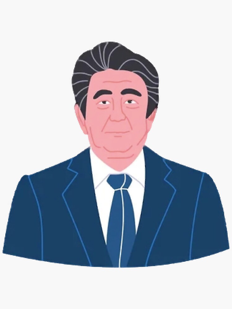"Shinzo Abe 3" Sticker for Sale by KimbeseranST | Redbubble