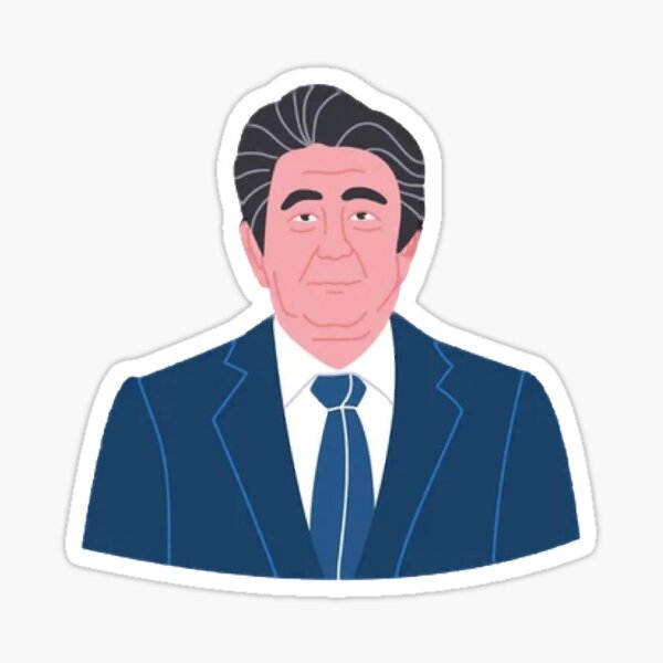 "Shinzo Abe 3" Sticker for Sale by KimbeseranST | Redbubble