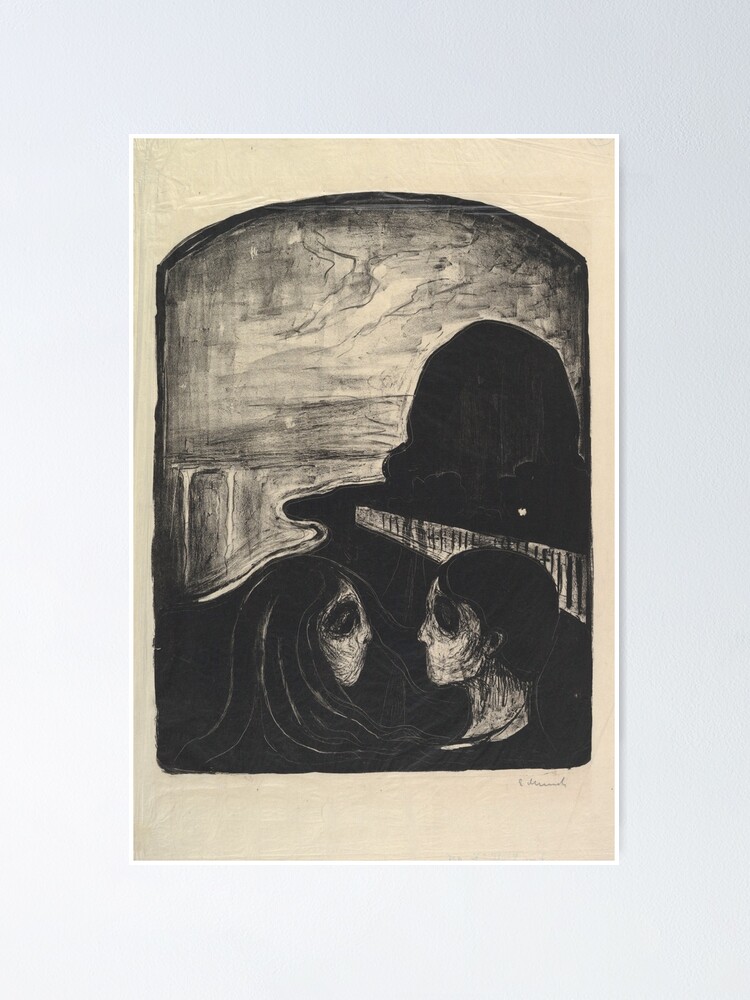 "Edvard Munch, Attraction I" Poster by fineearth | Redbubble