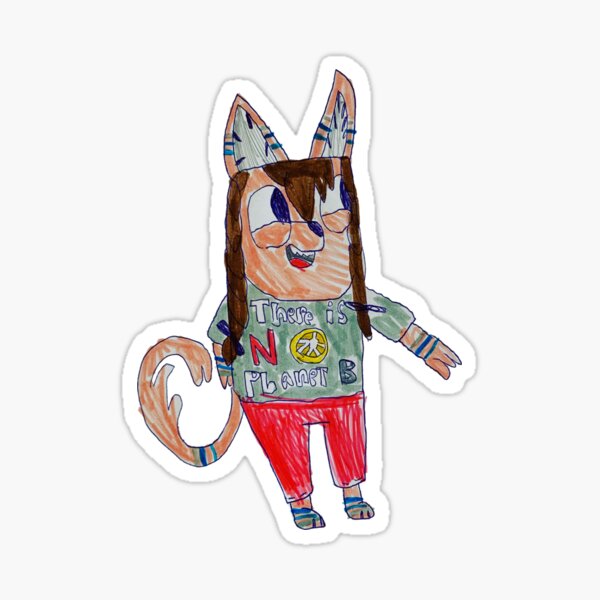 "Mens Funny Bluey Cartoon Awesome For Music Fans" Sticker for Sale by ...