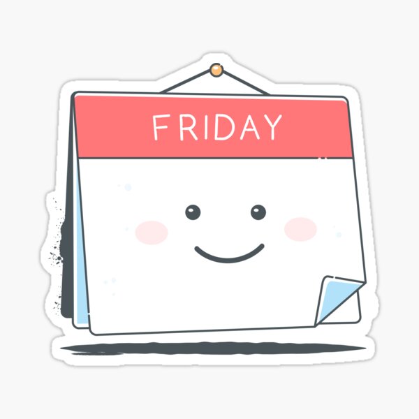 "Happy Friday" Sticker for Sale by zoljo | Redbubble