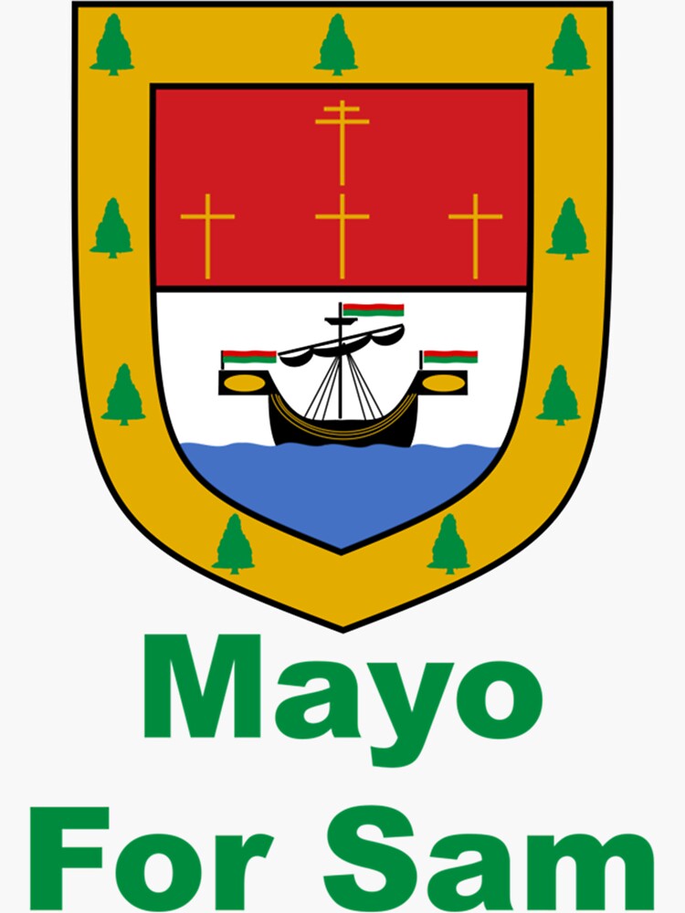 "Mayo Ireland, Mayo for Sam Baby One-Piece" Sticker for Sale by ...