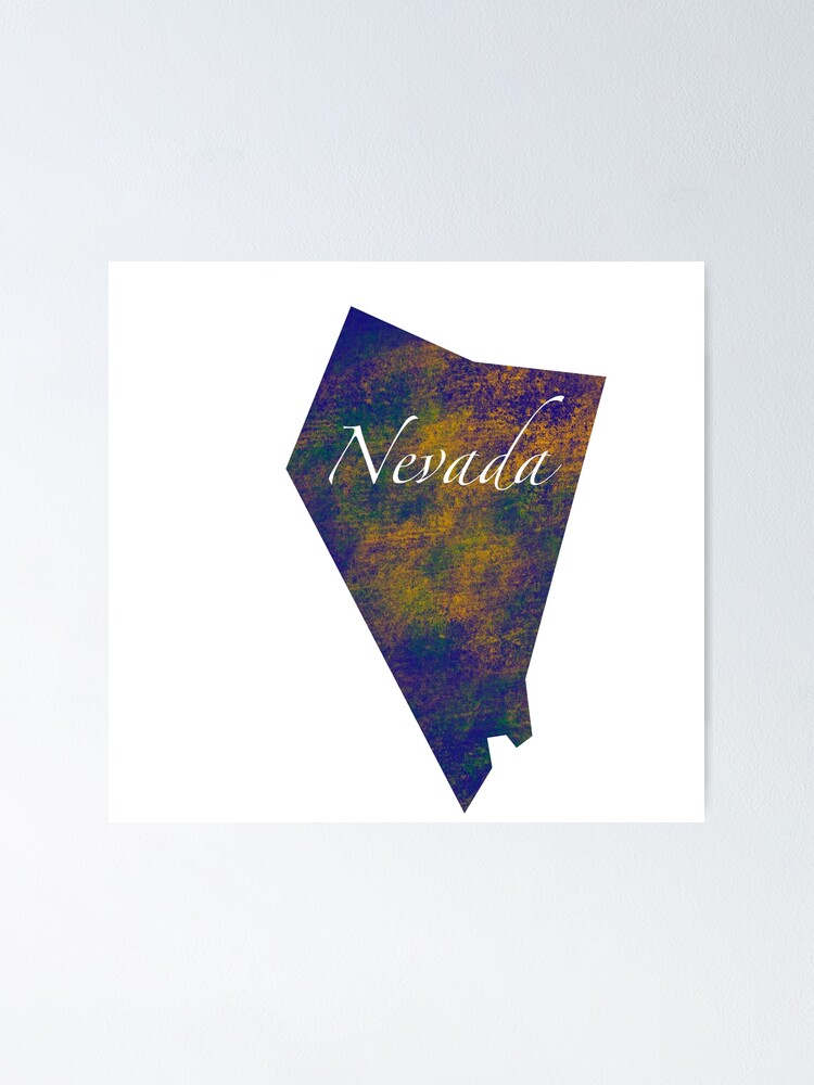 Póster «Paleta de colores de la bandera del estado de Nevada» de ...
