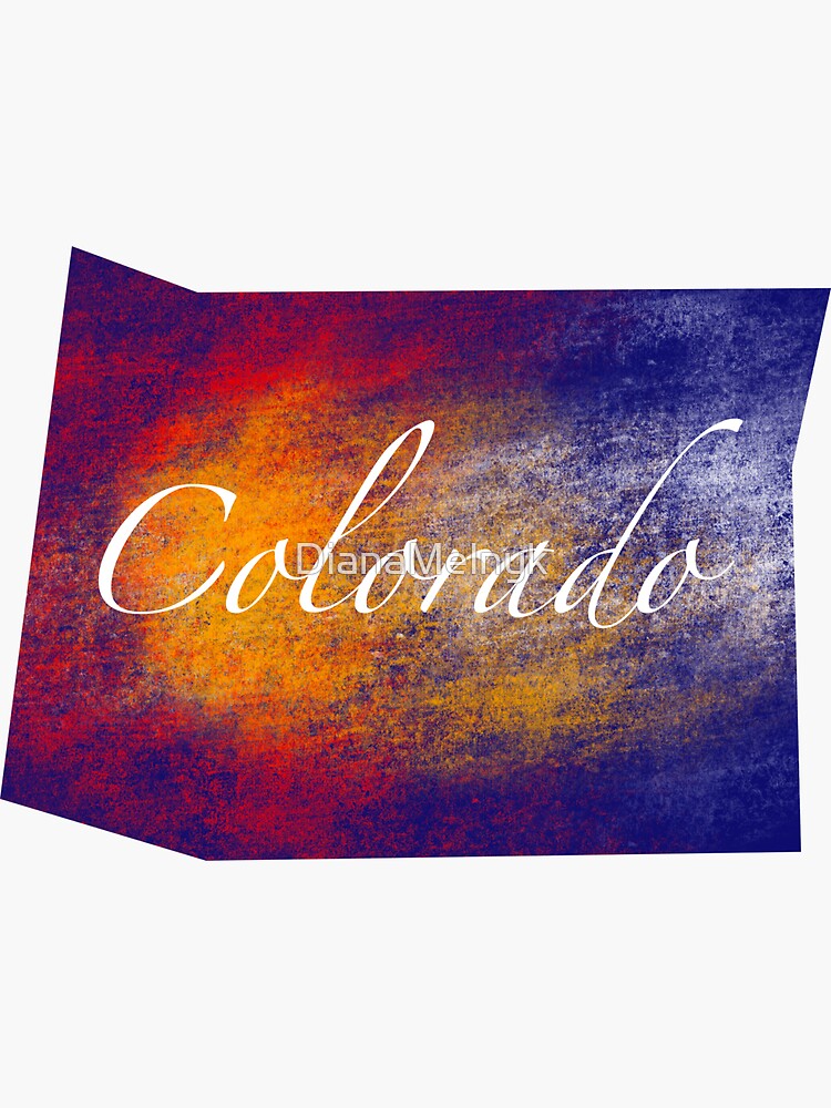 "Colorado state flag color palette " Sticker for Sale by DianaMelnyk ...