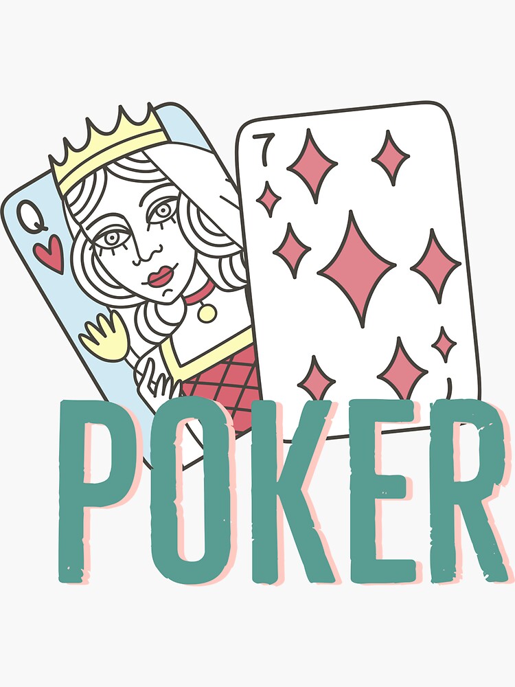 "Poker" Sticker for Sale by 6GRAB | Redbubble