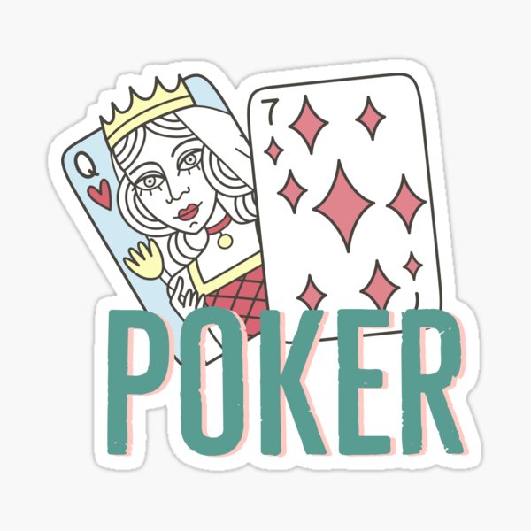 "Poker" Sticker for Sale by 6GRAB | Redbubble