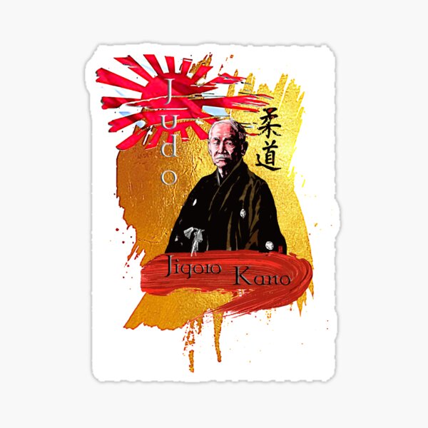 "Brown Mma Jigoro Kano Golden Judo" Sticker for Sale by HaagBachmann ...
