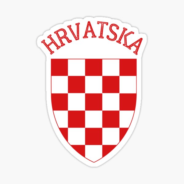 "Croatia Chequy Shield" Sticker for Sale by FedSherDesign | Redbubble