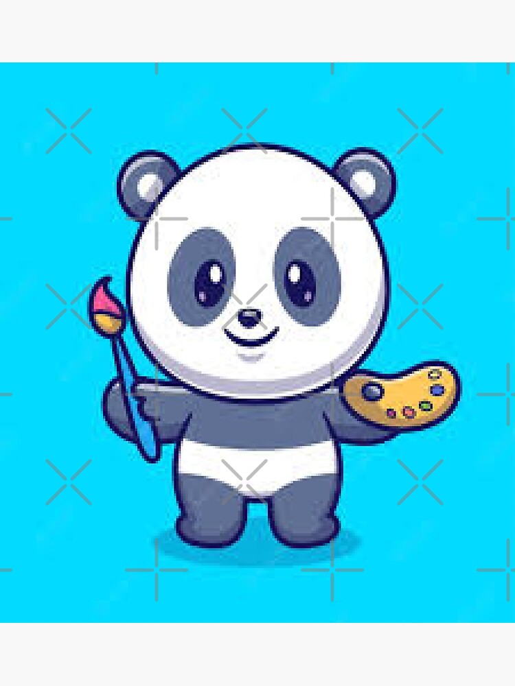 "little panda blue photo" Poster for Sale by DoanMai | Redbubble