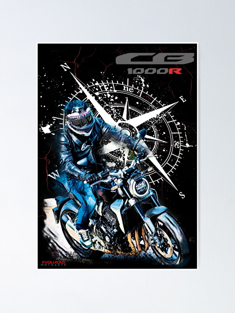 "Honda CB1000 R vintage cafe racer 2022" Poster for Sale by Evomotoarte ...