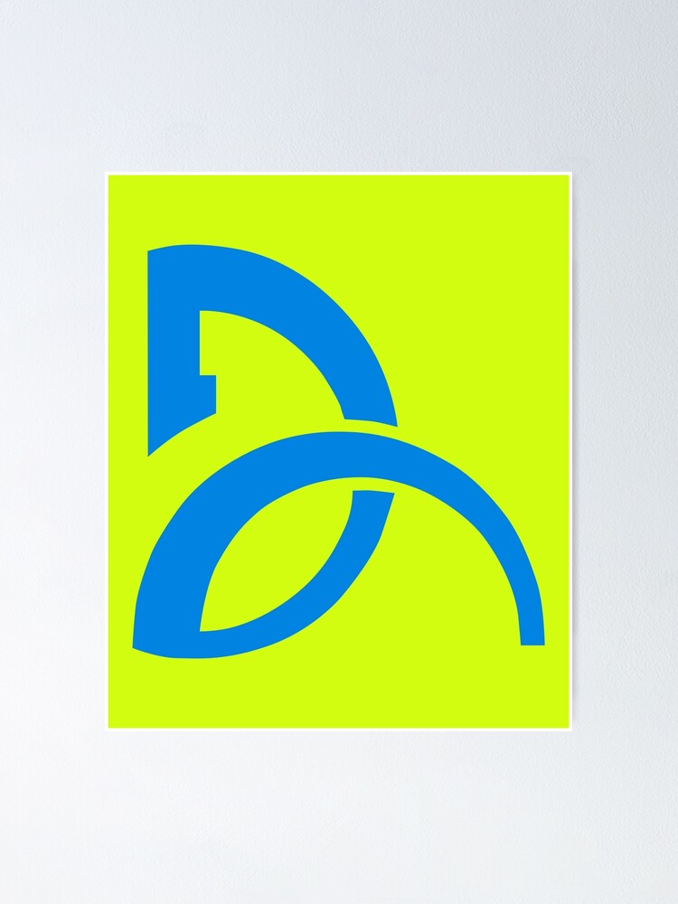 "Novak Djokovic Logo Blue" Poster for Sale by HONOLOLO | Redbubble