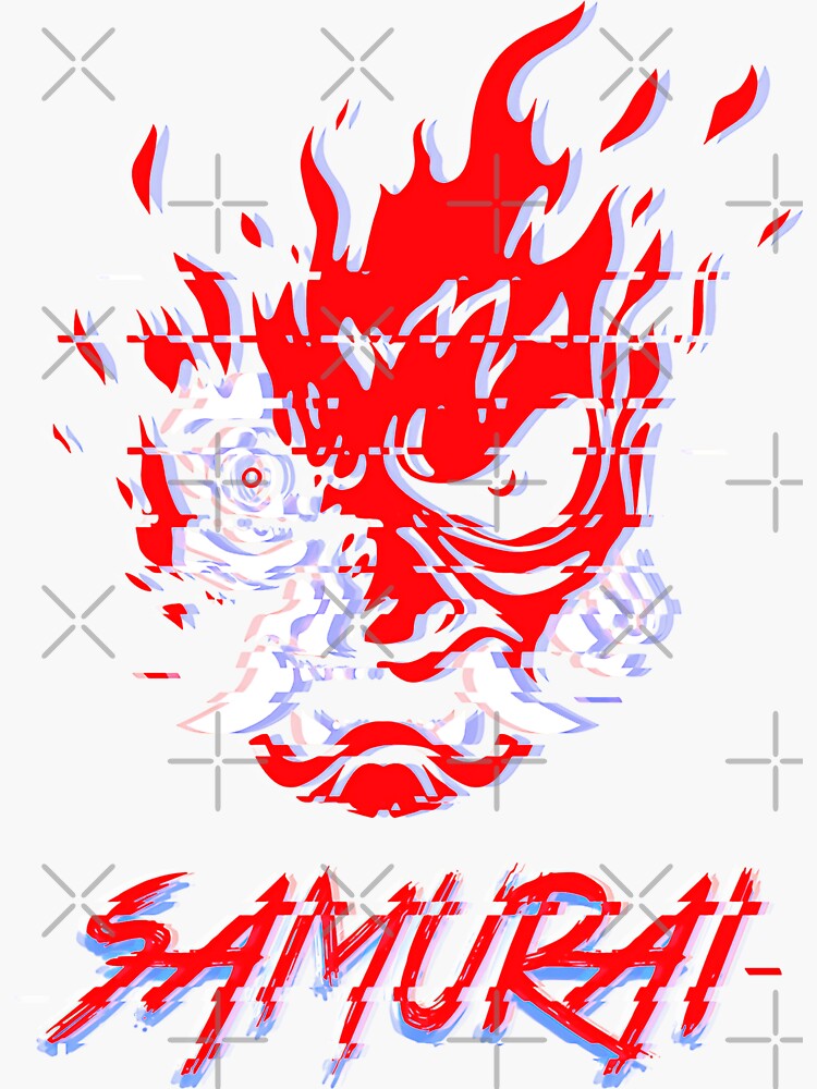 "Samurai 2077 Cp Keanu Reeves E3 Cyberpunkz Good Idea" Sticker for Sale ...
