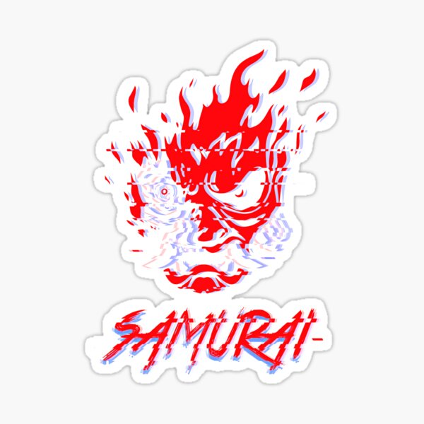 "Samurai 2077 Cp Keanu Reeves E3 Cyberpunkz Good Idea" Sticker for Sale ...