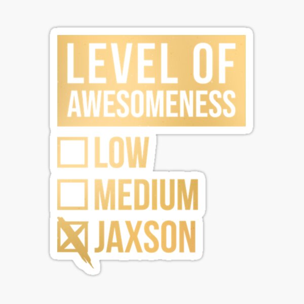 "Jaxson Name" Sticker for Sale by LauHarris | Redbubble
