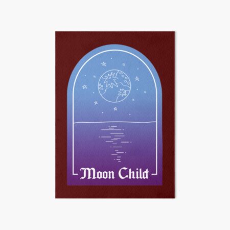"Moon child aesthetic magical arch window blue " Art Board Print for ...