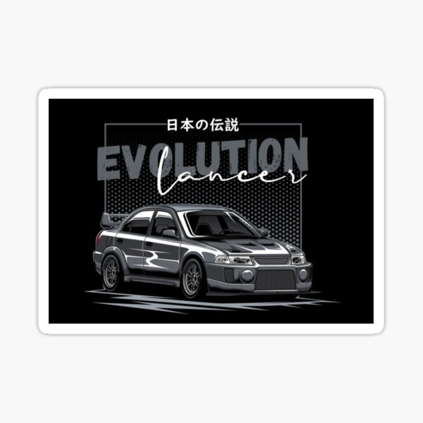 "Evo" Sticker for Sale by MidnightCC | Redbubble