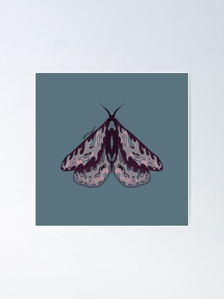 "Slime moth (mocha palette)" Poster for Sale by jaya-jaaaxon | Redbubble