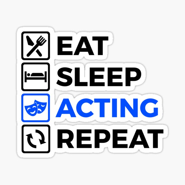"Actor Acting Life" Sticker for Sale by NestaReign | Redbubble