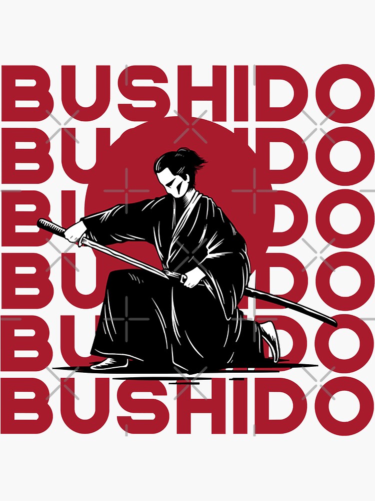 "Gift Idea Japan Bushido Code" Sticker for Sale by HaagBachmann | Redbubble