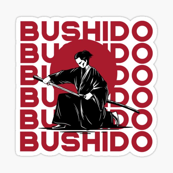 "Gift Idea Japan Bushido Code" Sticker for Sale by HaagBachmann | Redbubble