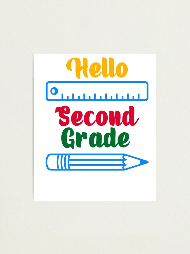 Lámina fotográfica «Hola segundo grado como regreso a la escuela para ...