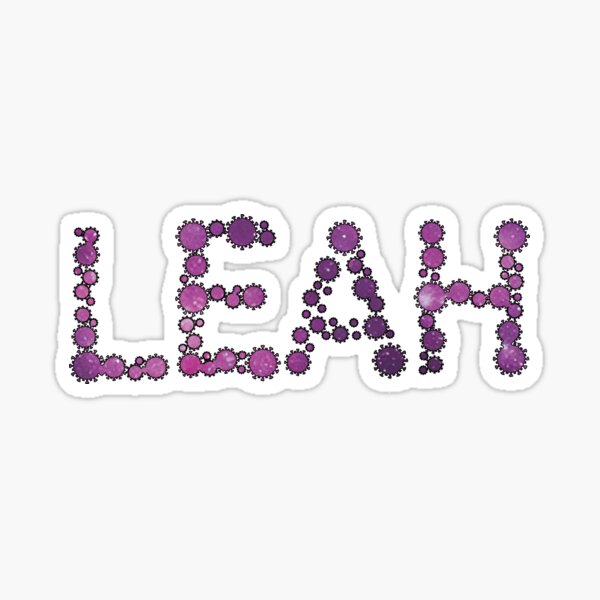 "LEAH Name III - My name is LEAH - typography name - Galaxy Vibe ...