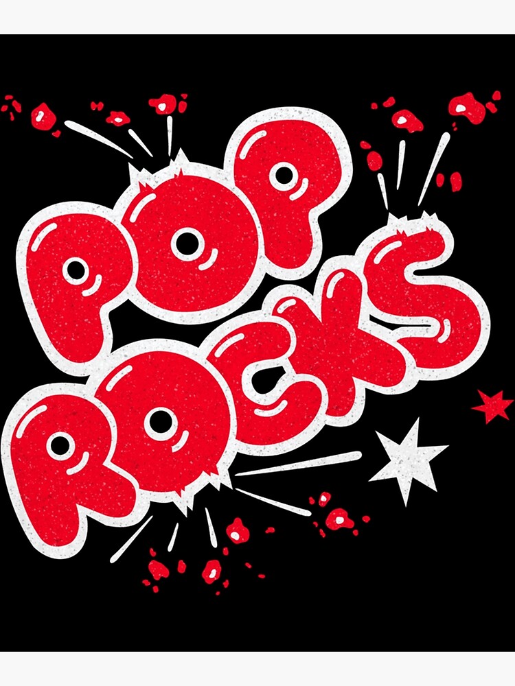"70s Pop Rocks Retro Candy Phenomenon Logo with A Little Distressing ...