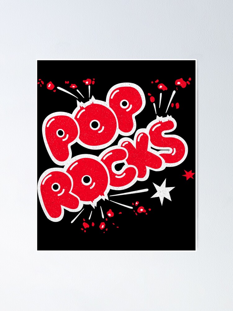 "70s Pop Rocks Retro Candy Phenomenon Logo with A Little Distressing ...