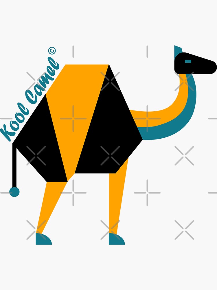 "Kool Camel Logo | Animal and Abstract Lovers || Kool Camel" Sticker ...